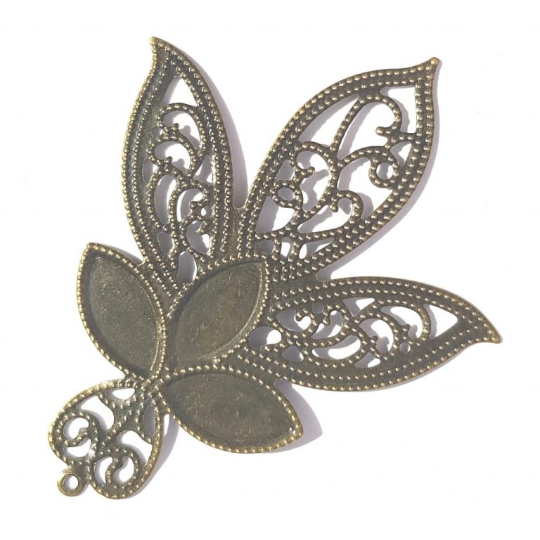 Metal Filigree Flower - 4pk - Crafted With Love and Roses
