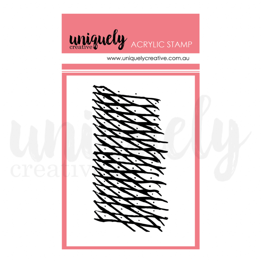 Paper Leaves A7 Stamp #930 - Crafted With Love and Roses