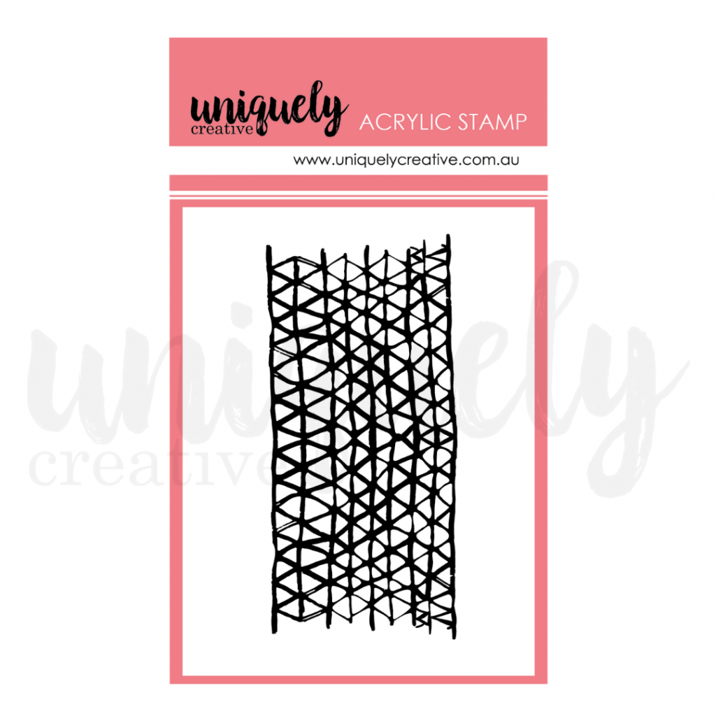 Screen Mark Mini Stamp - Crafted With Love and Roses