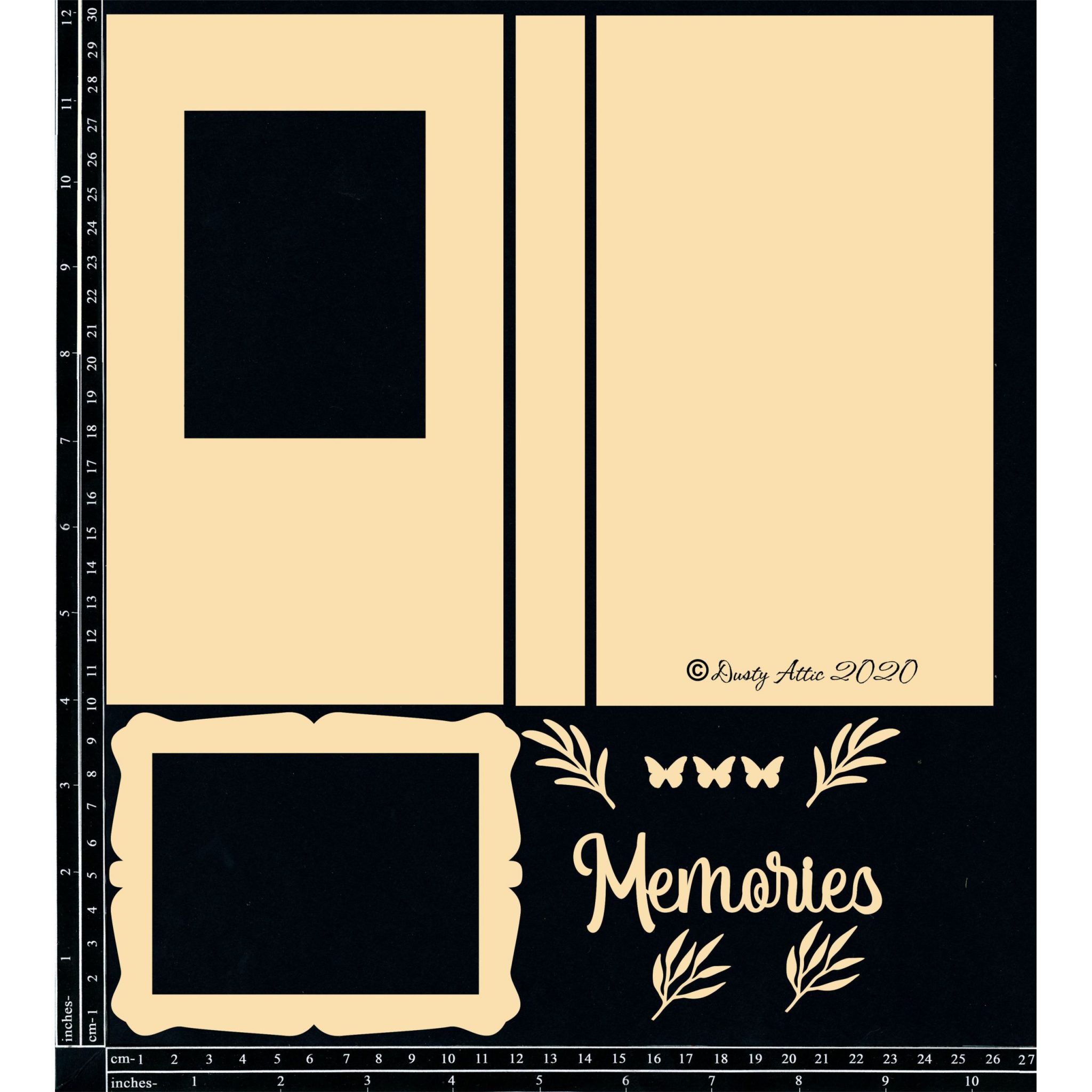 Mini Album Cover Set - Memories - Crafted With Love and Roses