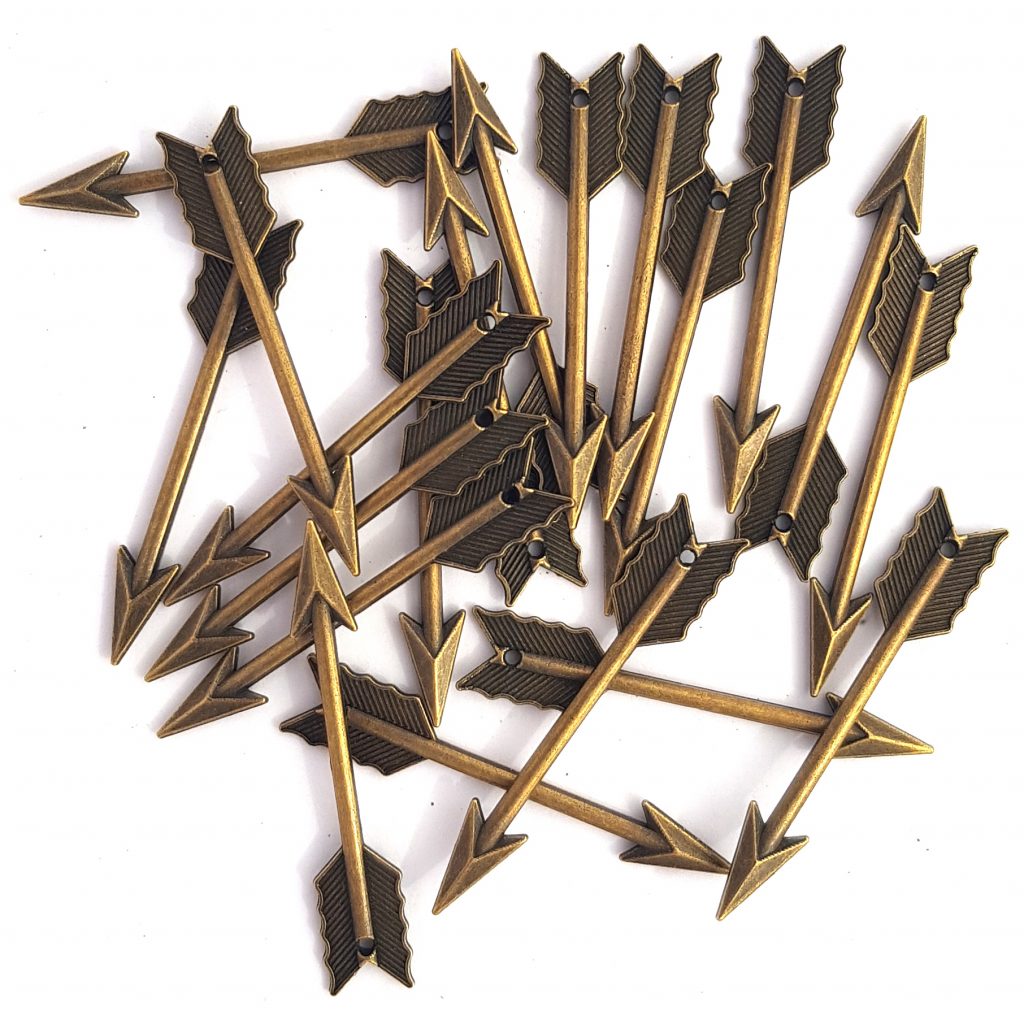 Large Metal Arrows - Pk5 - Crafted With Love and Roses