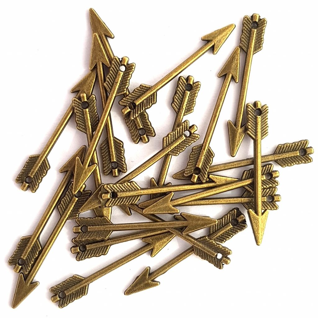 Metal Embellishments - Crafted With Love and Roses