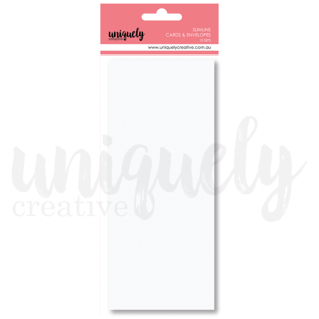 Slimline Cards & Envelopes 10 pk - Crafted With Love and Roses