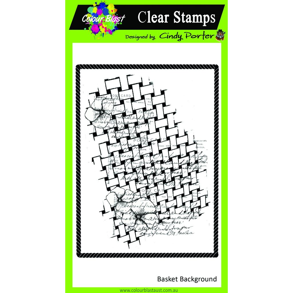 Basket Background Clear Stamp Set - Crafted With Love and Roses