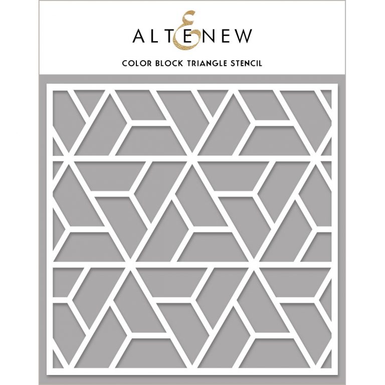 Color Block Triangle Stencil - Crafted With Love and Roses