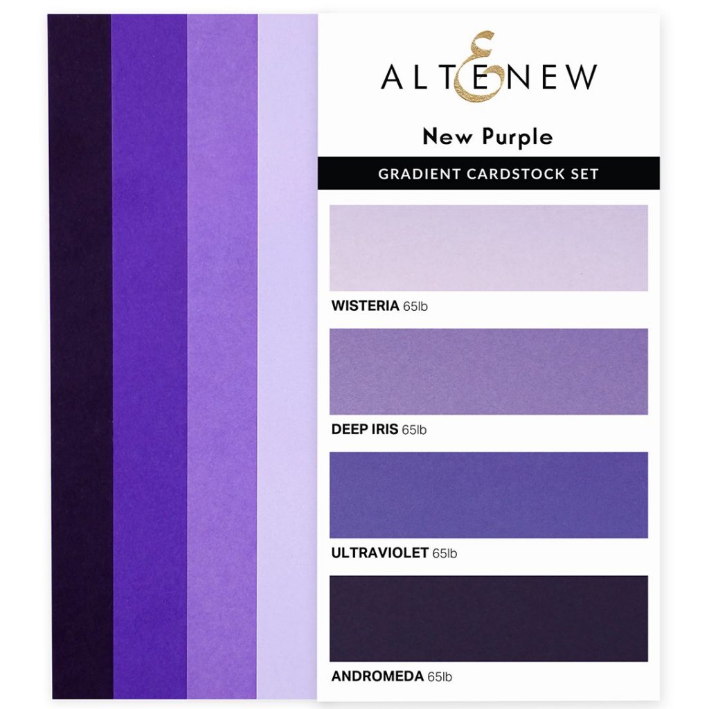 Gradient Cardstock Set - New Purple - Crafted With Love and Roses