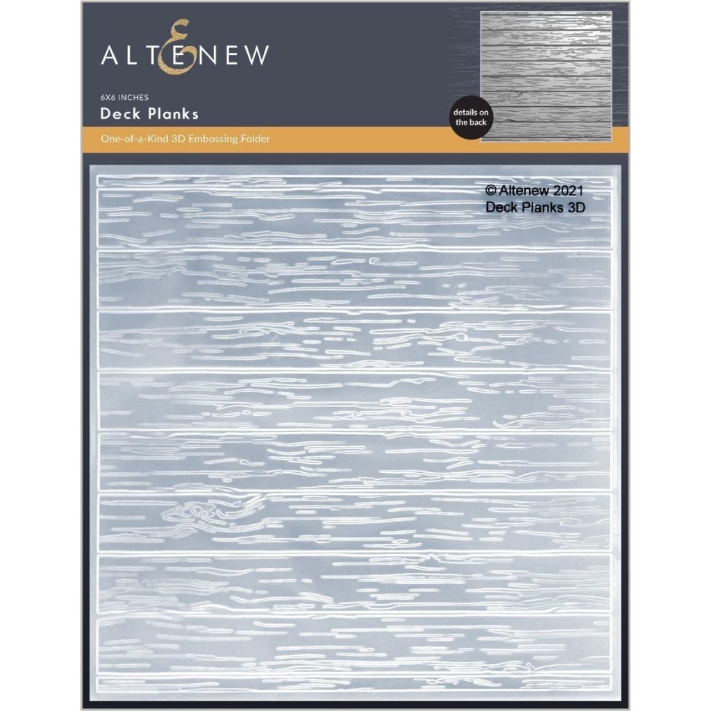 Deck Planks 3D Embossing Folder - Crafted With Love and Roses