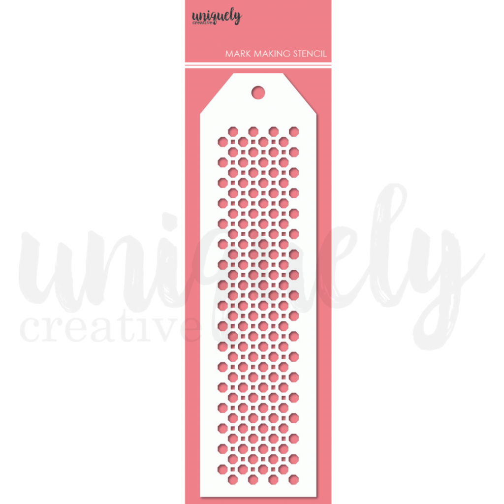 Tiny Hex Mark Making Stencil - Crafted With Love and Roses