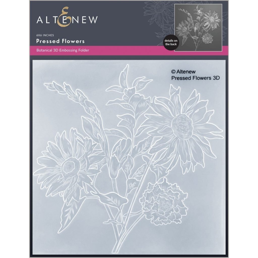 Pressed Flowers 3D Embossing Folder - Crafted With Love and Roses
