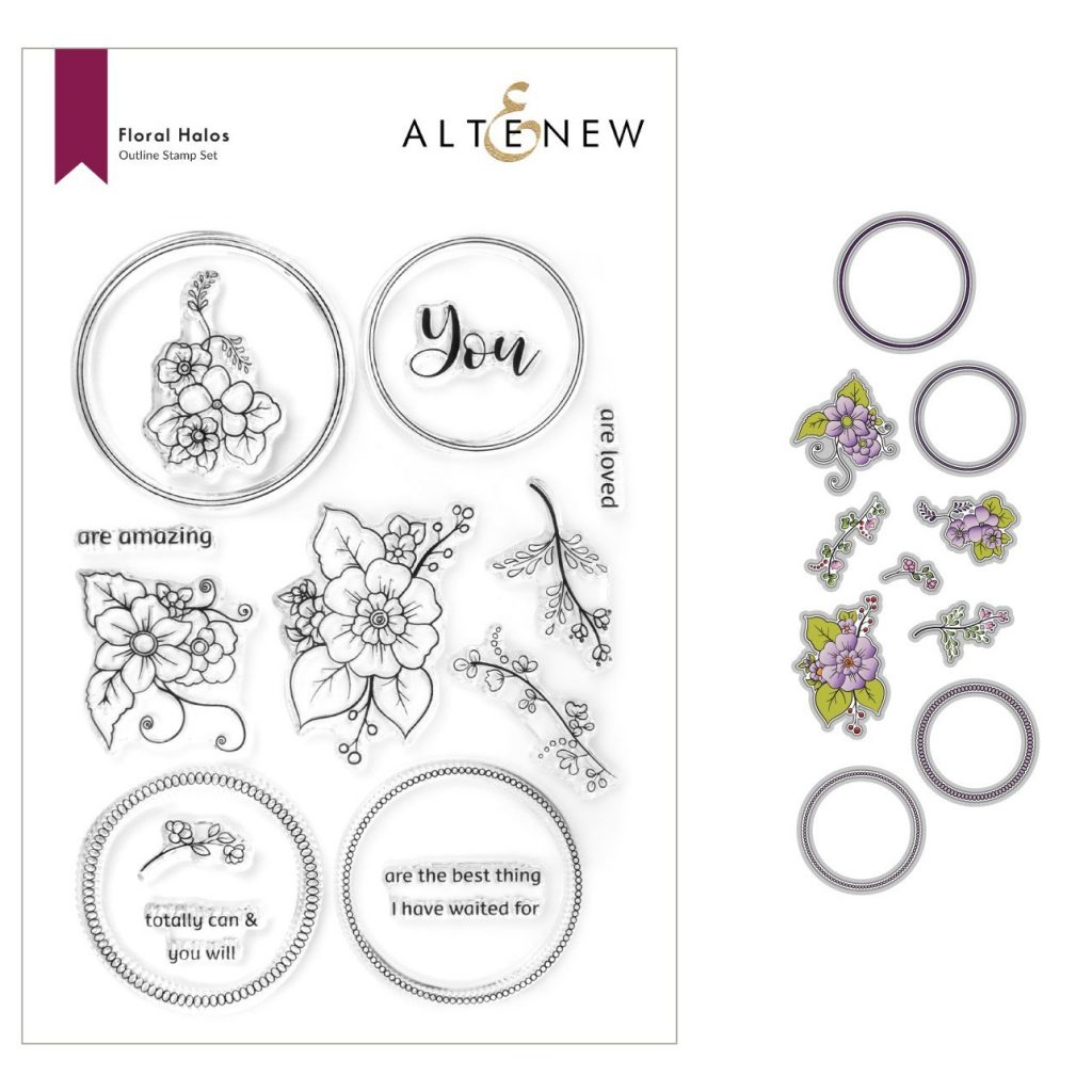 Floral Halos Stamp & Die Set - Crafted With Love and Roses