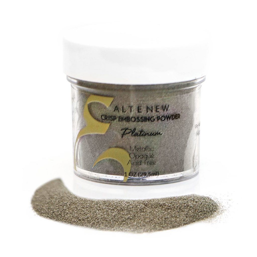 Platinum Crisp Embossing Powder - Crafted With Love and Roses
