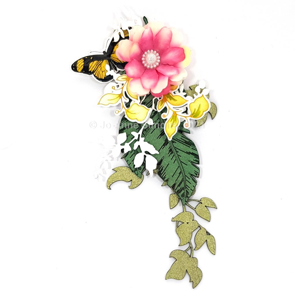 Floral Cluster With Foliage - Crafted With Love and Roses