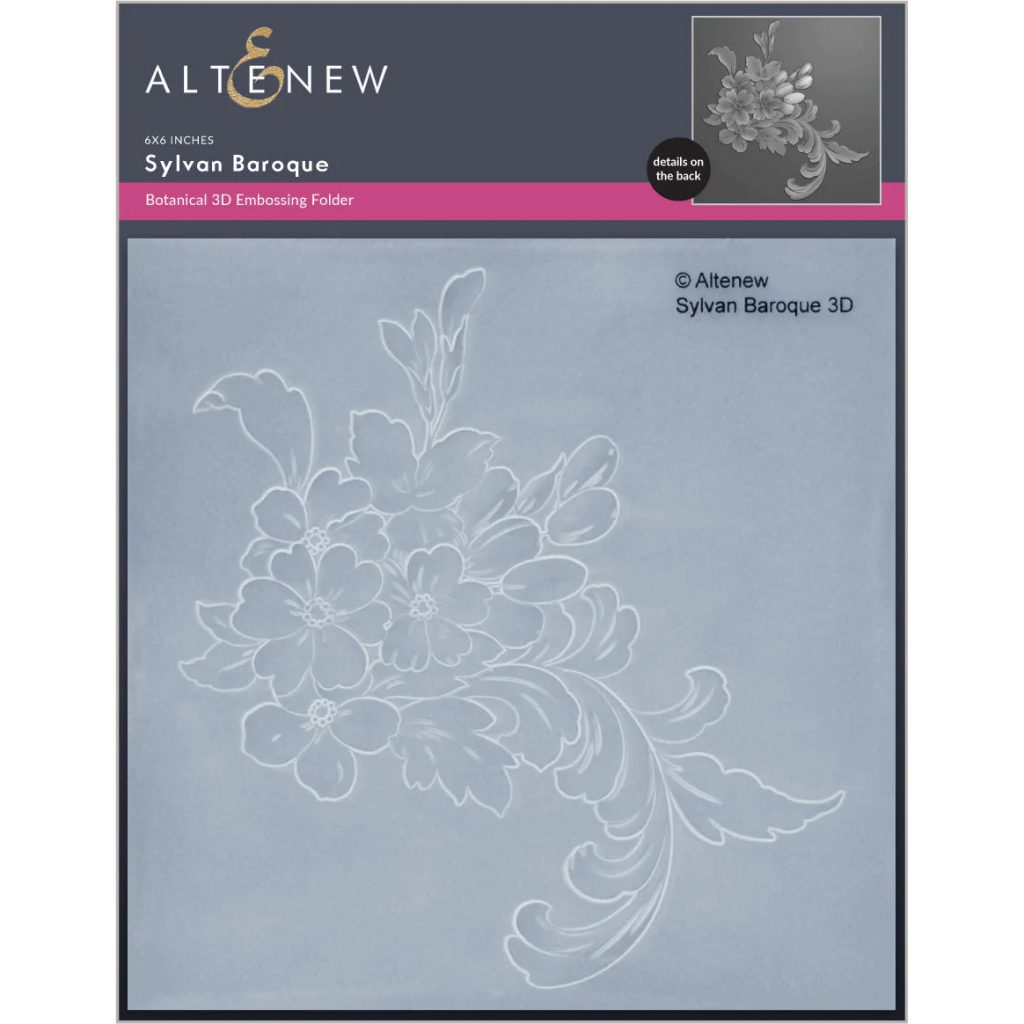 Organic Linen 3D Embossing Folder - Crafted With Love and Roses