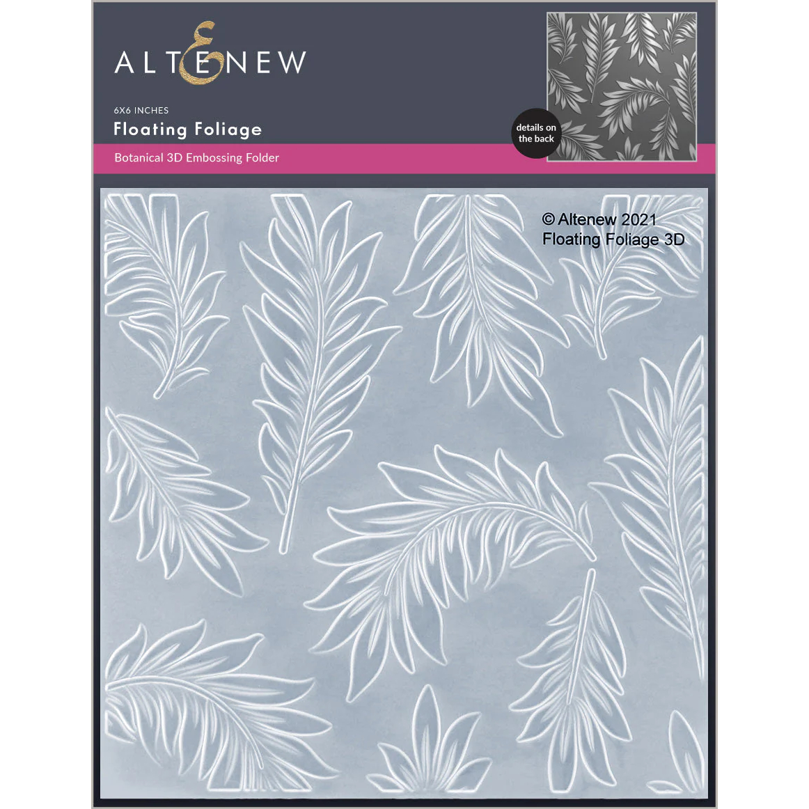 Frilly Peonies 3D Embossing Folder - Crafted With Love and Roses