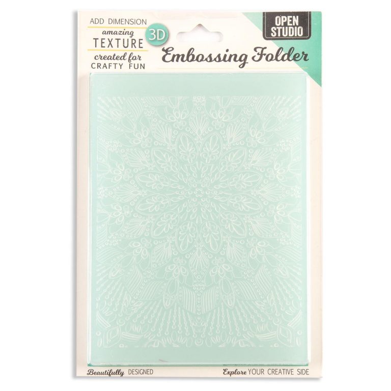 Memory Box 3D Embossing Folder 4.5" x 5.75" - Stunning Mandala ...