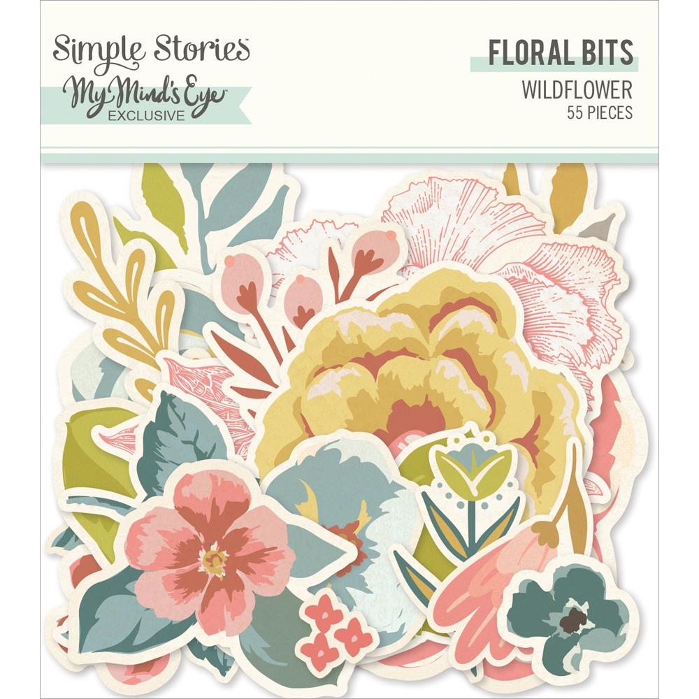 Wildflower Bits & Pieces Die-Cuts 55/Pkg Floral - Crafted With Love and ...