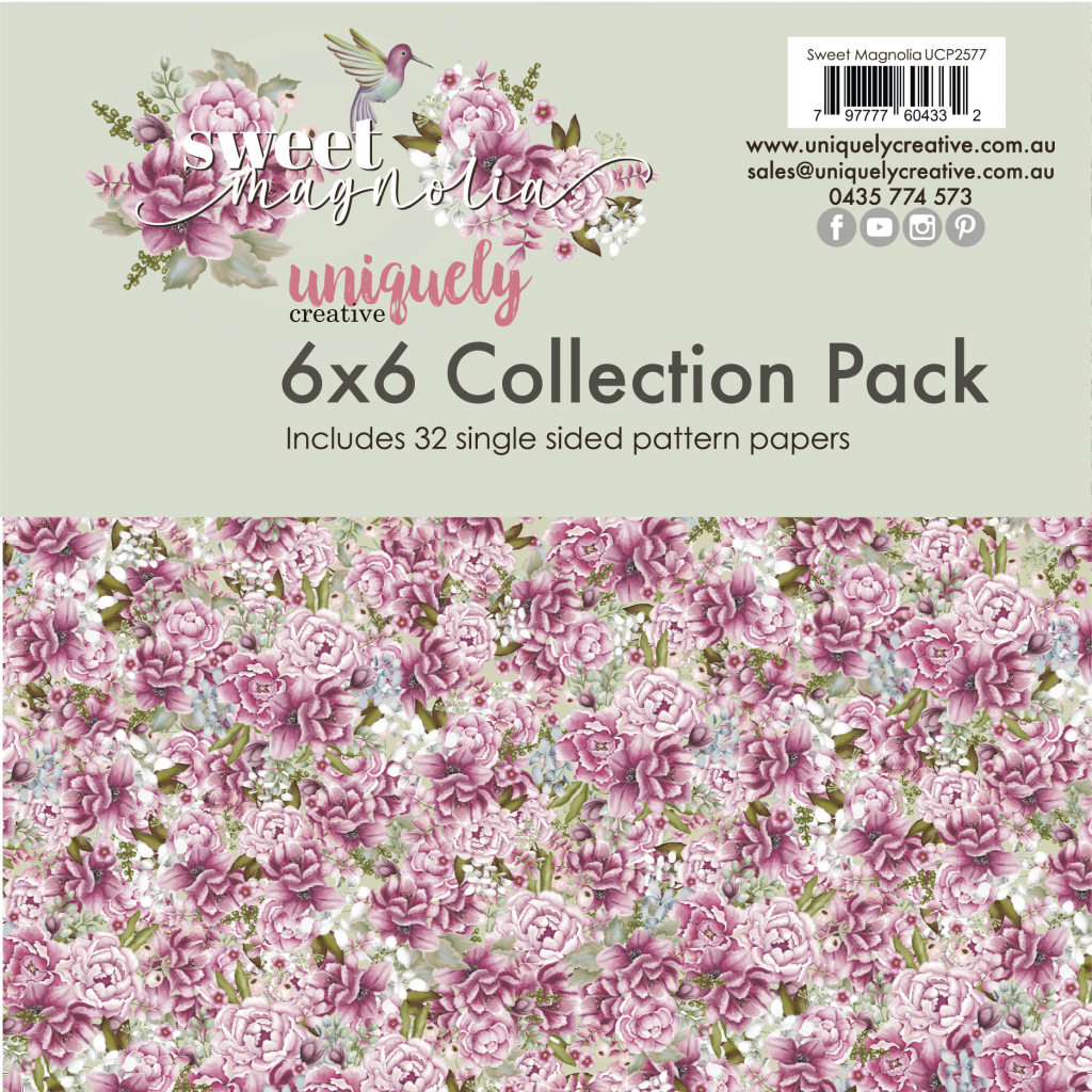 Sweet Magnolia 6 x 6 Collection Pack - Crafted With Love and Roses