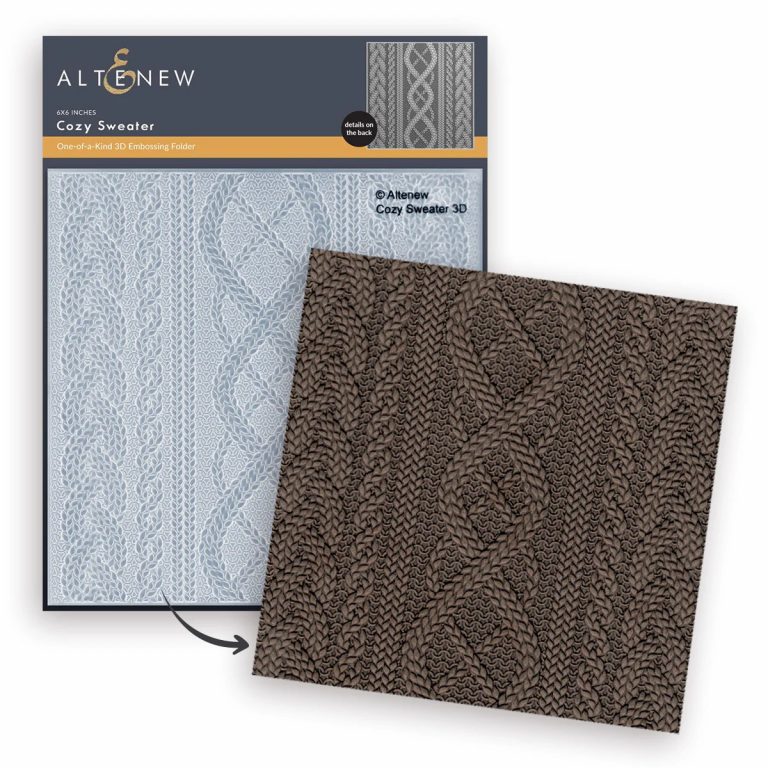Cozy Sweater 3D Embossing Folder - Crafted With Love and Roses