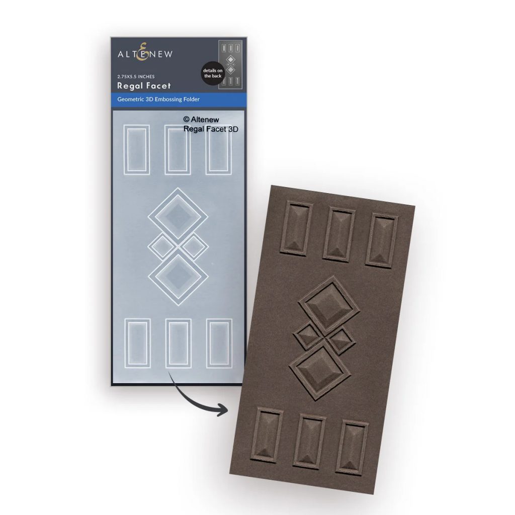 Regal Facet 3D Embossing Folder - Crafted With Love and Roses