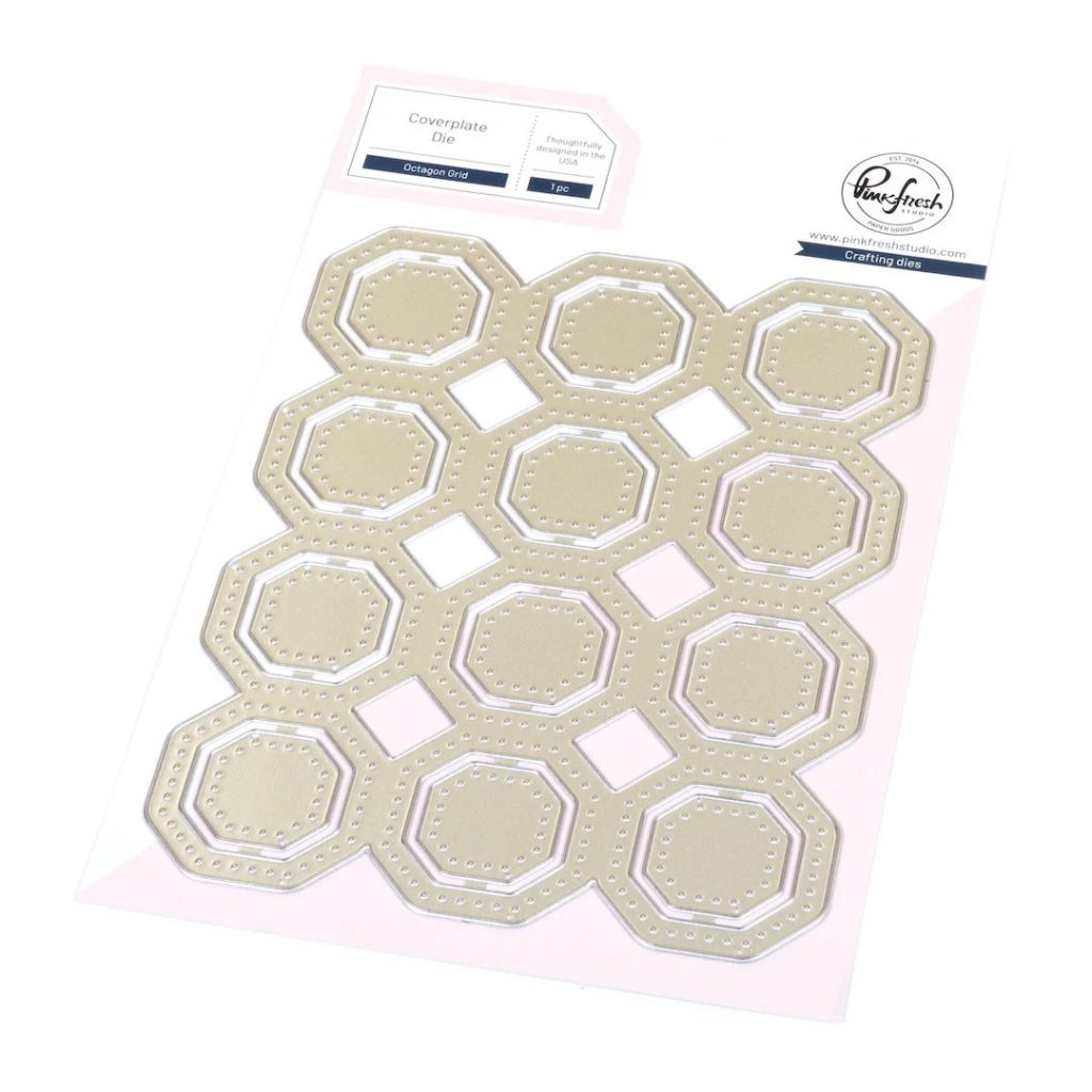 Octagon Grid coverplate die - Crafted With Love and Roses