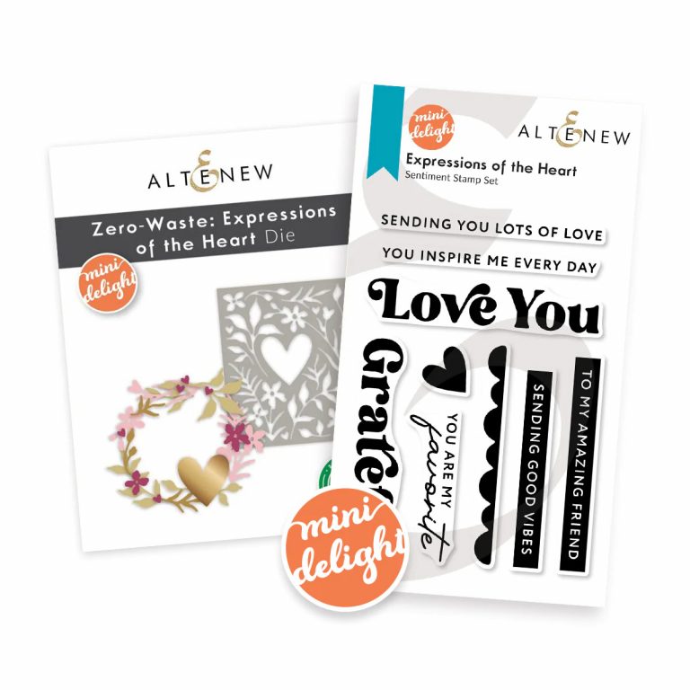 Mini Delight: Expressions of the Heart Stamp & Die Set - Crafted With ...